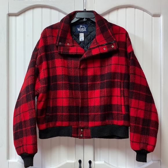Woolrich | Jackets & Coats | Vtg 6s Woolrich Red Buffalo Paid Jacket ...